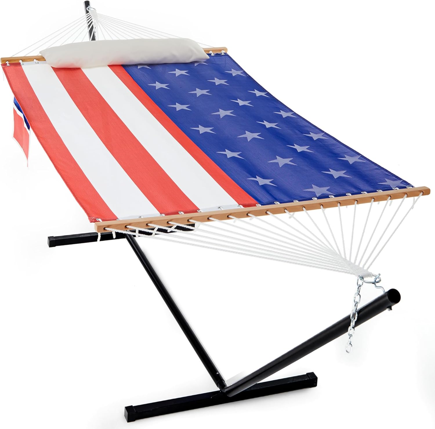 Amazon.com : GAFETE Waterproof Double Hammock with Stand for Outside ...
