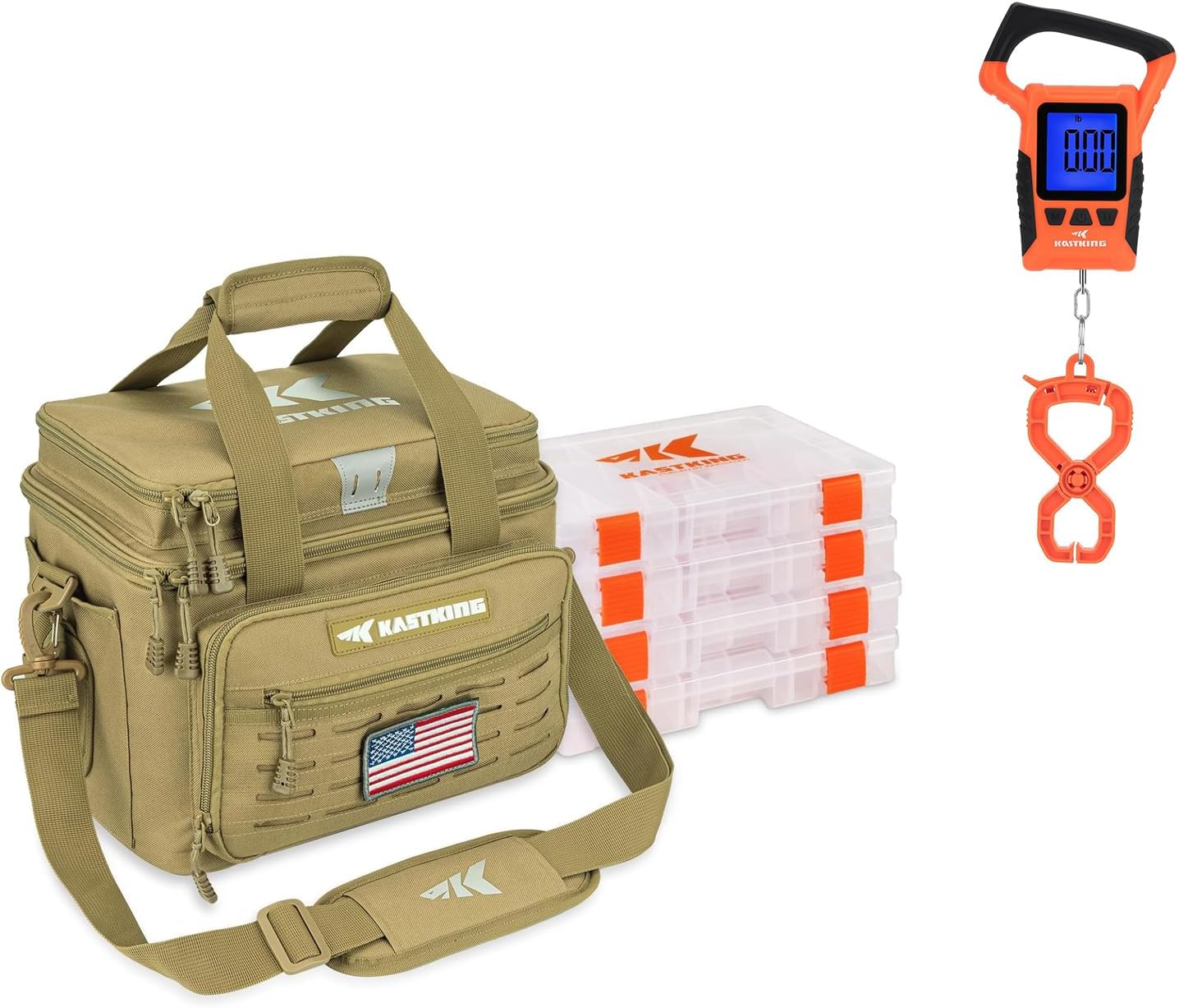 Amazon.com: KastKing Karryall Fishing Tackle Bags with 4 * 3600 Tackle ...