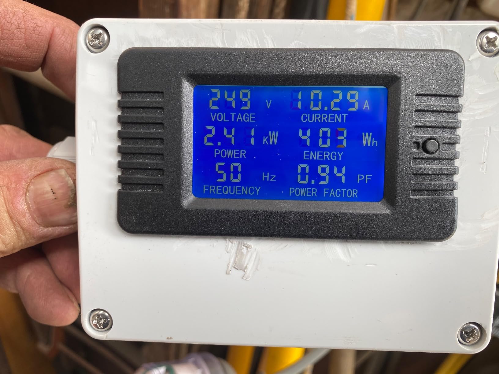 AC Current Voltage Amperage Power Energy Panel Meter LCD Digital ...