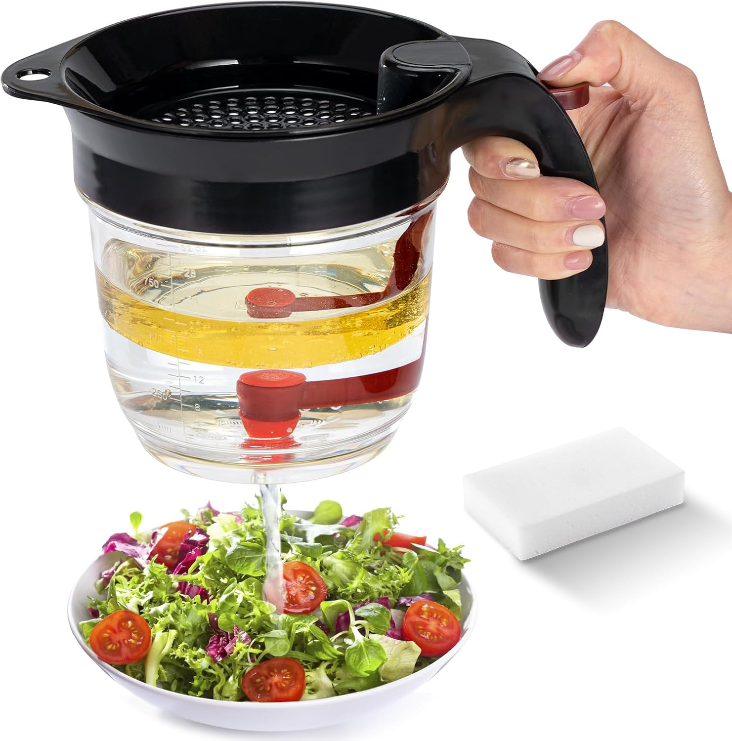 Amazon.com: Sumteene Fat Separator for Gravy, 4 Cup Grease Gravy ...