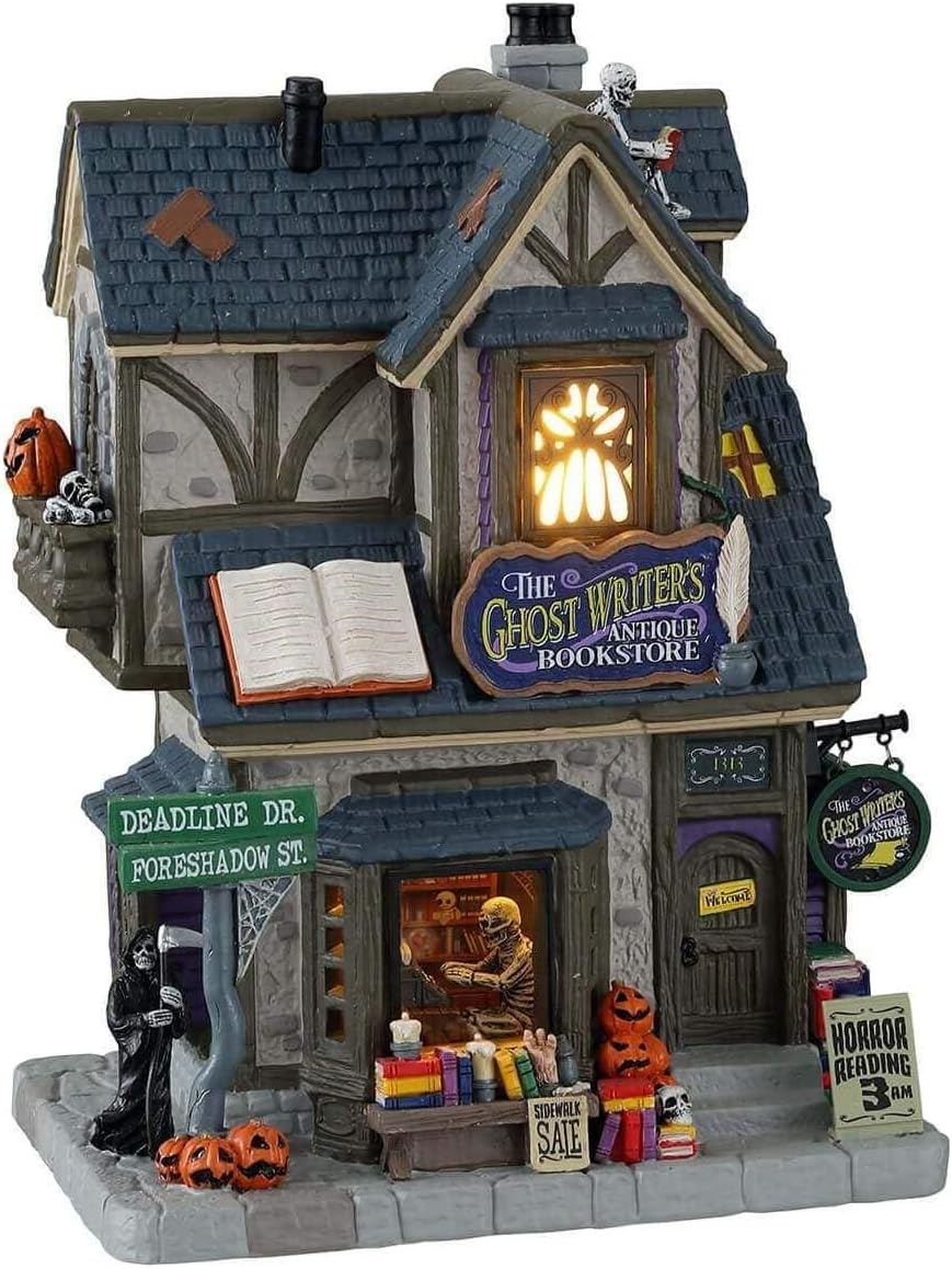 Amazon.com: Lemax Ghost Writer's Antique Boo #15729 : Home & Kitchen