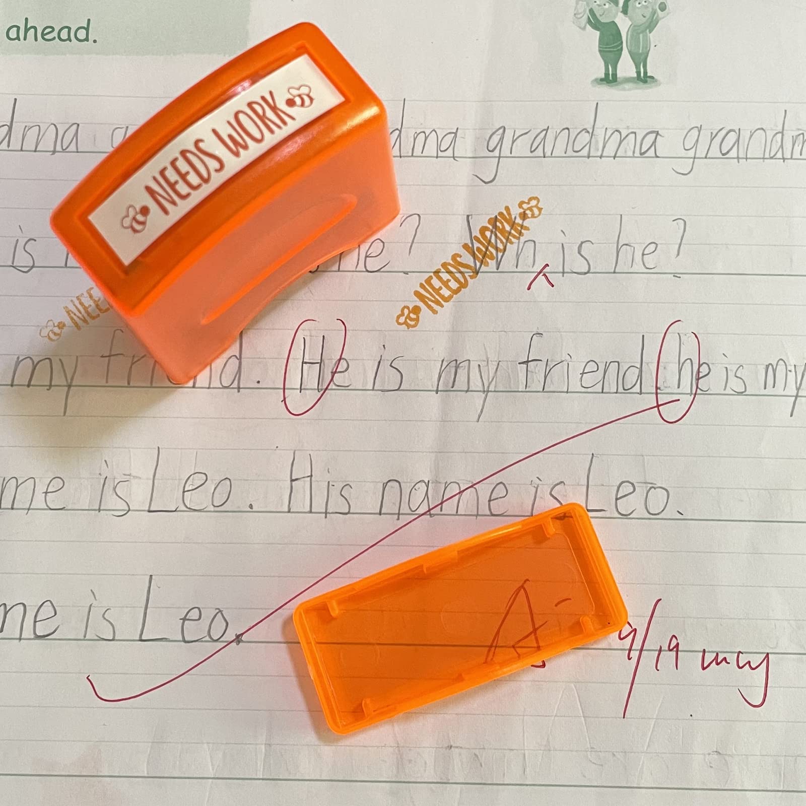Snapklik.com : Best Teacher Stamp Kit Elementary Teacher Stamps Self ...