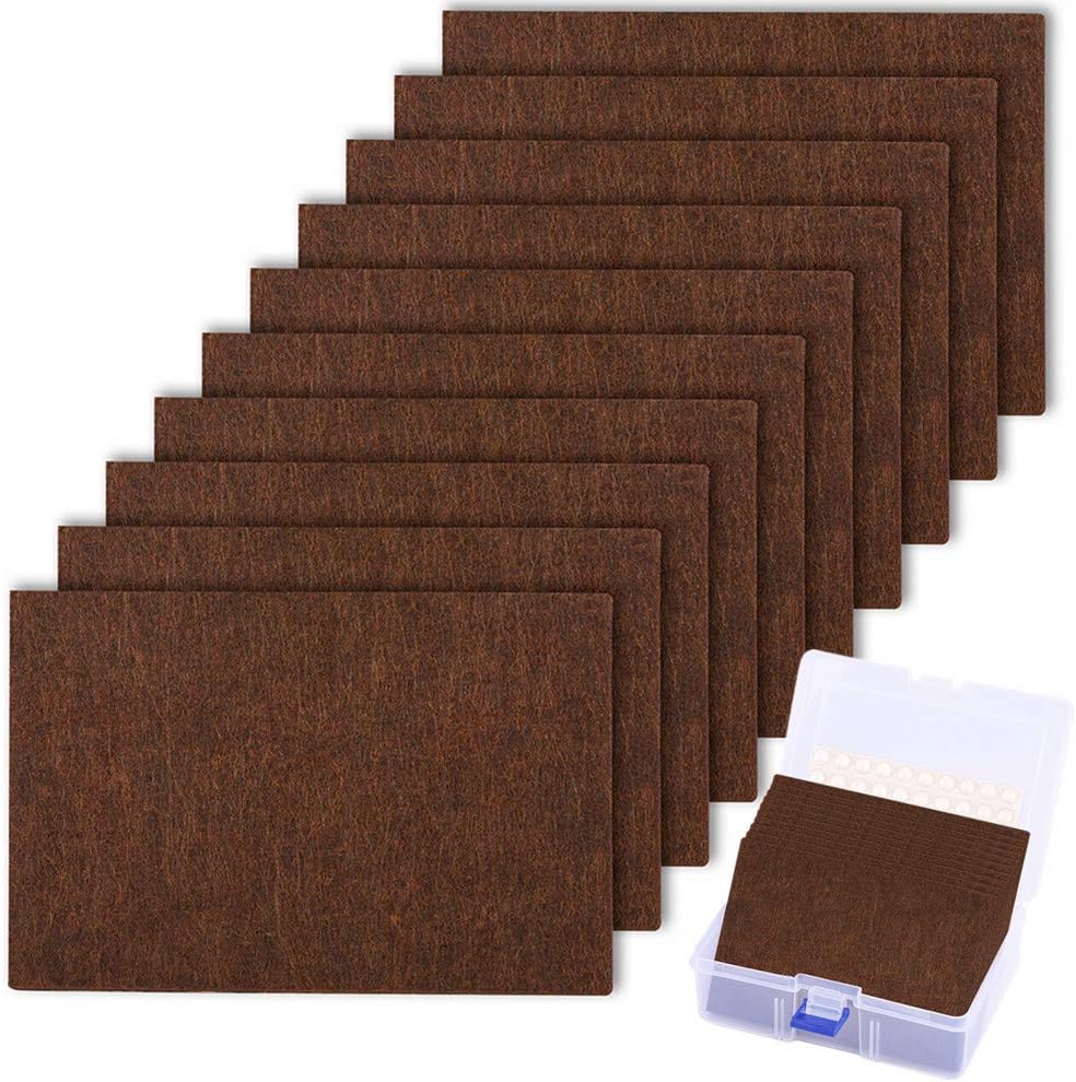 Amazon.com: Large Felt Furniture Pads 10 pcs Pack 6"x 4" Big Furniture ...