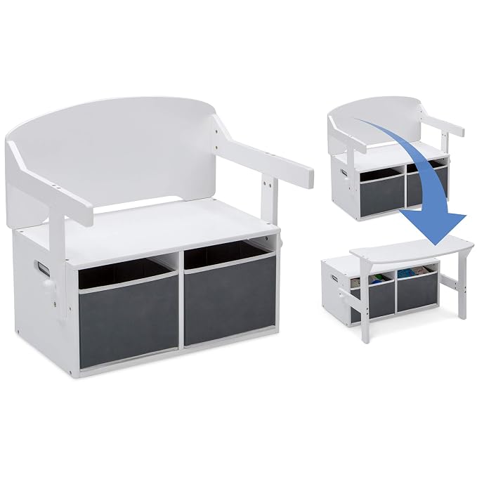 Amazon.com: Delta Children MySize Kids Convertible Activity Bench ...