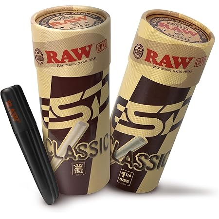 Amazon.com: RAW 1¼ Cones 50 Pack + RAW King Size 50 Pack w/Three Tree ...