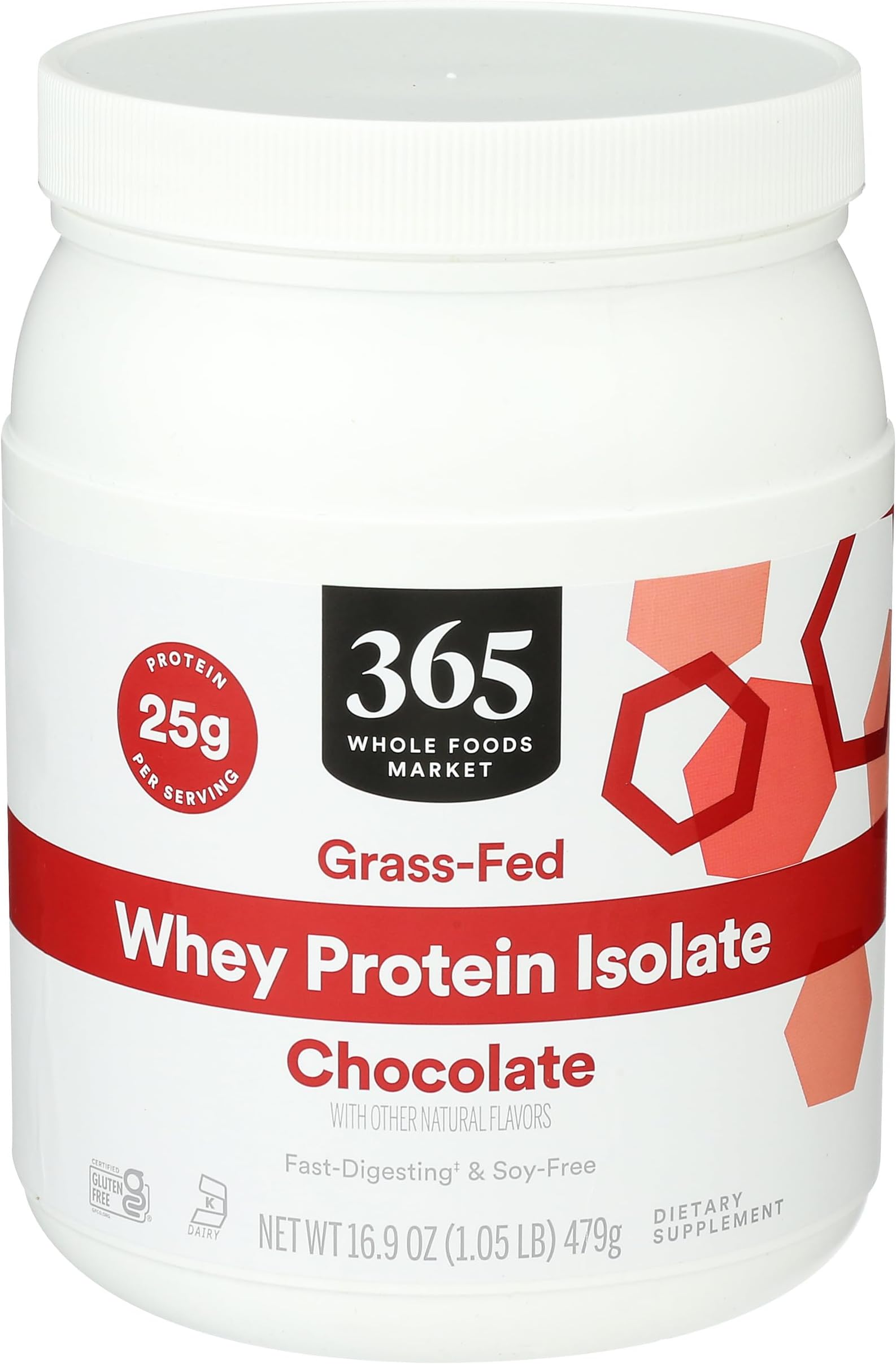 Amazon.com: 365 by Whole Foods Market, Chocolate Whey Protein Isolate ...