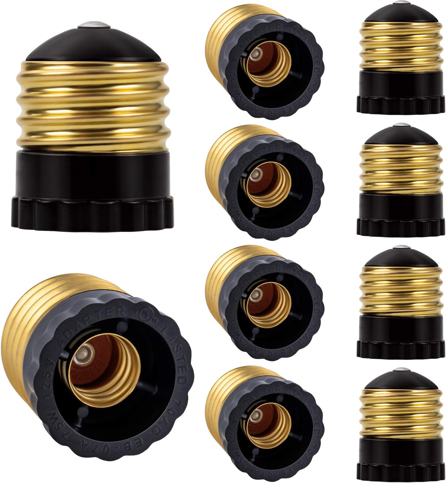 ABI (5-Pack) Light Bulb Socket Reducer Stadard US Medium Base E26 to ...