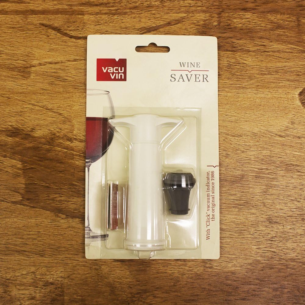 Amazon.com: Vacu Vin Vacuum Wine Saver with White Pump, (128) : Home ...