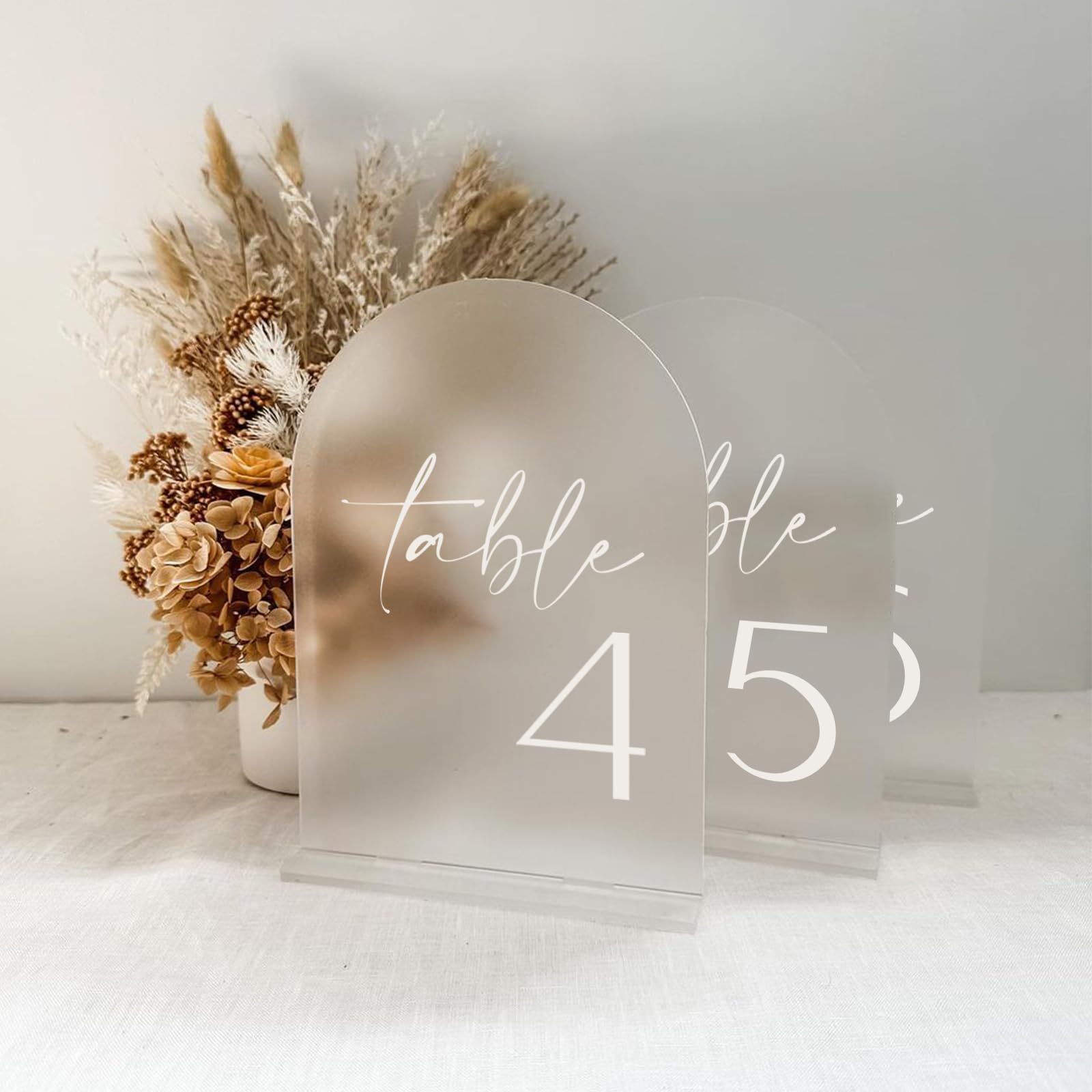 Snapklik.com : HOODO Frosted Arch Acrylic Table Numbers 1-30