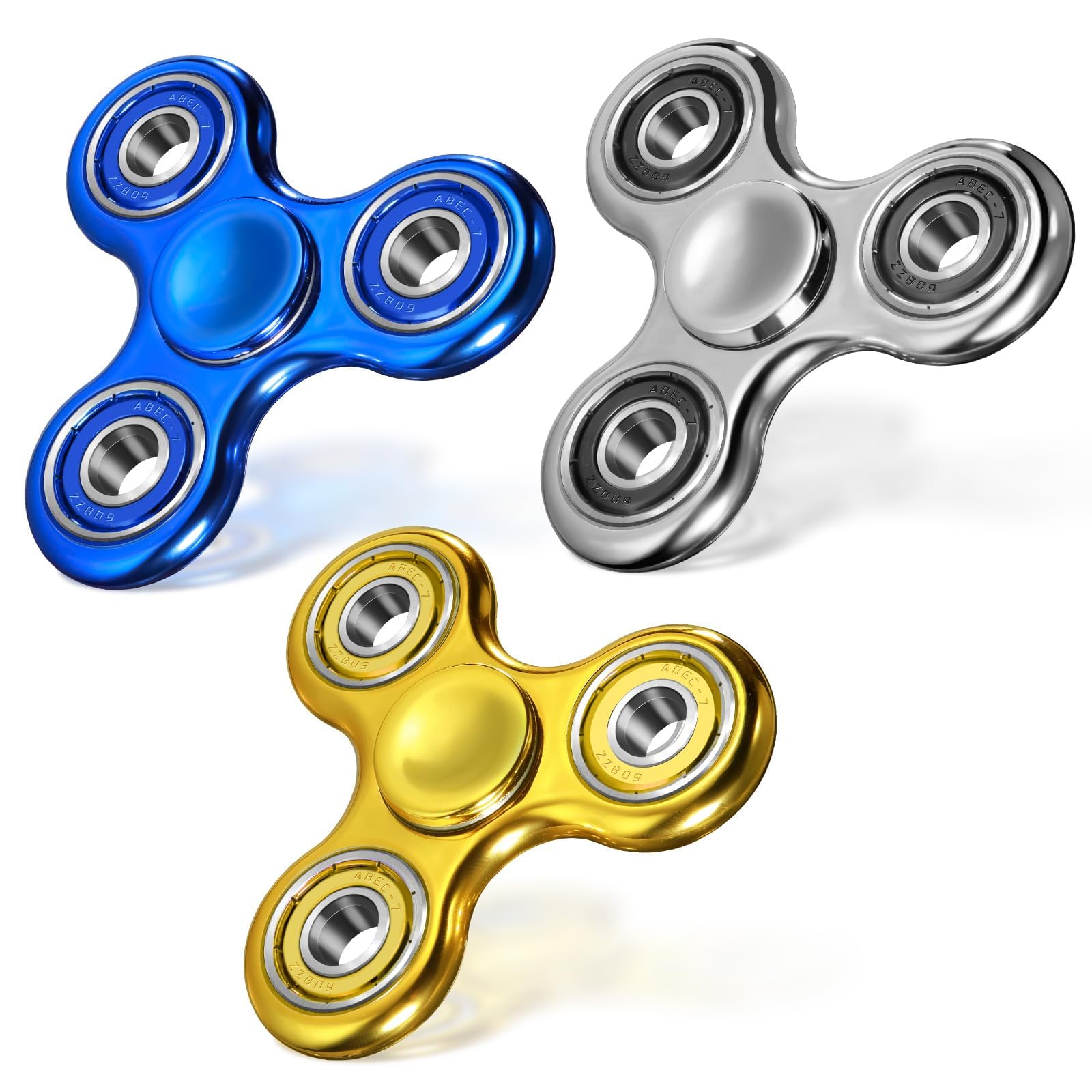 Amazon.com: SCIONE 3Pcs Fidget Spinner for Kids Adults, Stress Relief ...