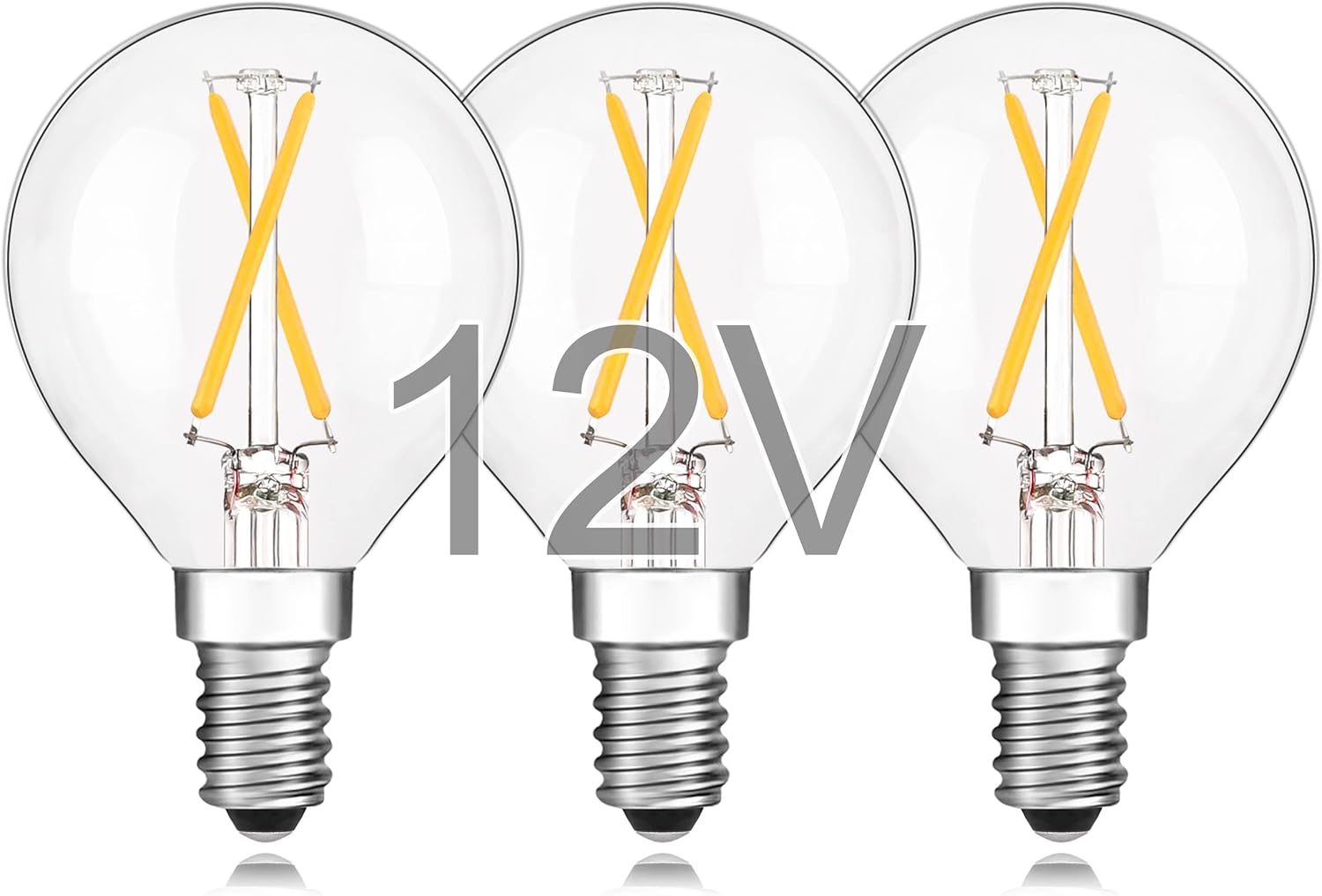 TOKCON 12V Low Voltage LED Light Bulbs - Soft Warm 2700K 2W (Only for ...