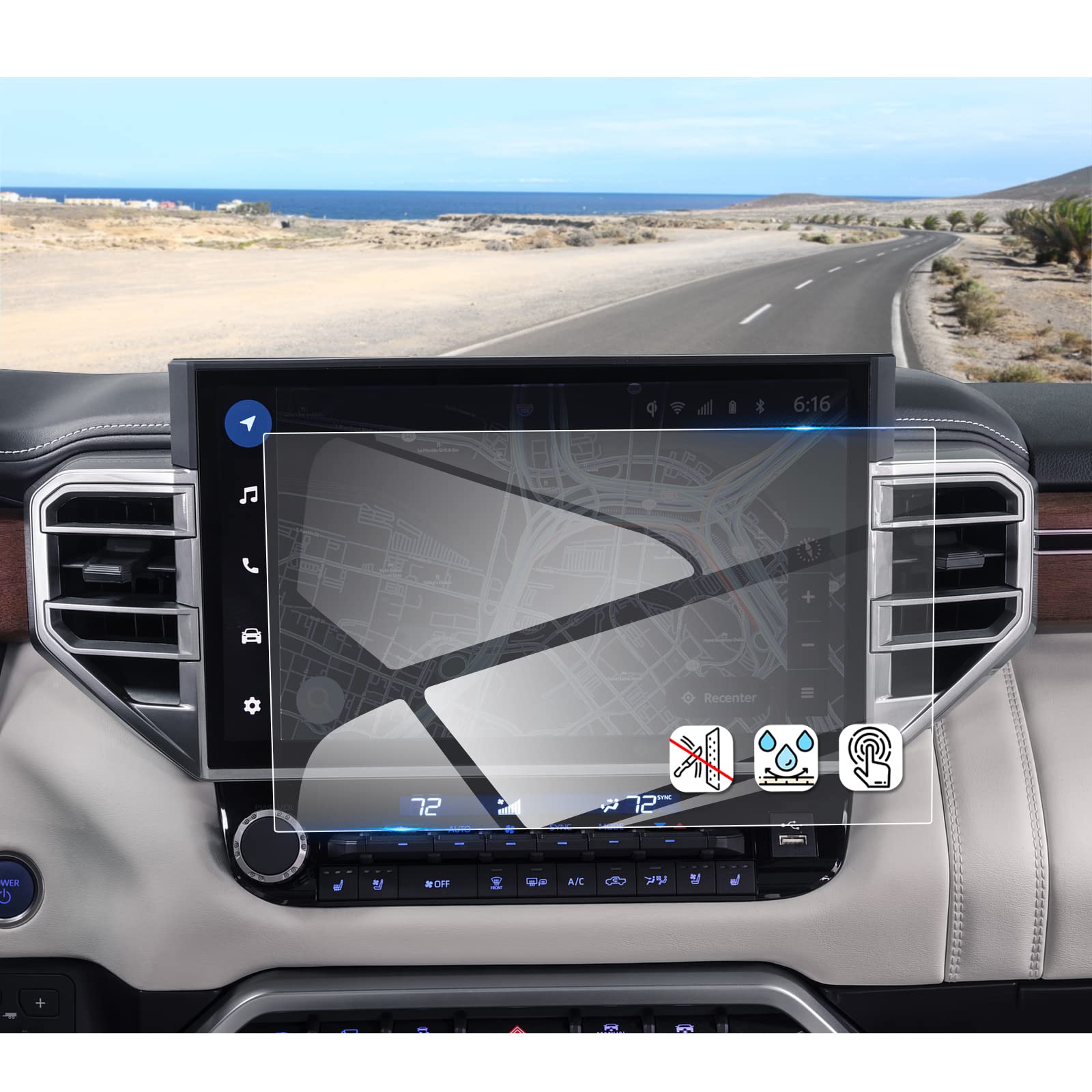 Buy Coleya 2022 2023 Tundra Screen Protector for Toyota Tundra 14-inch ...