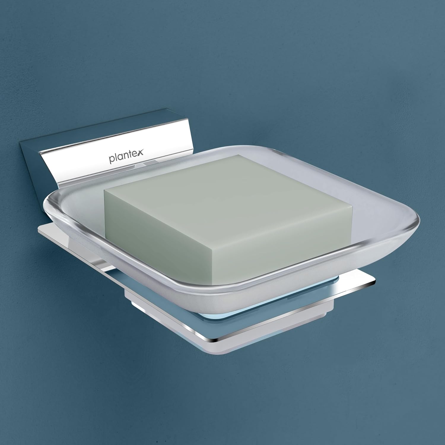 Plantex Brass and 304 Grade Stainless Steel Soap Dish/Glass Soap Stand ...