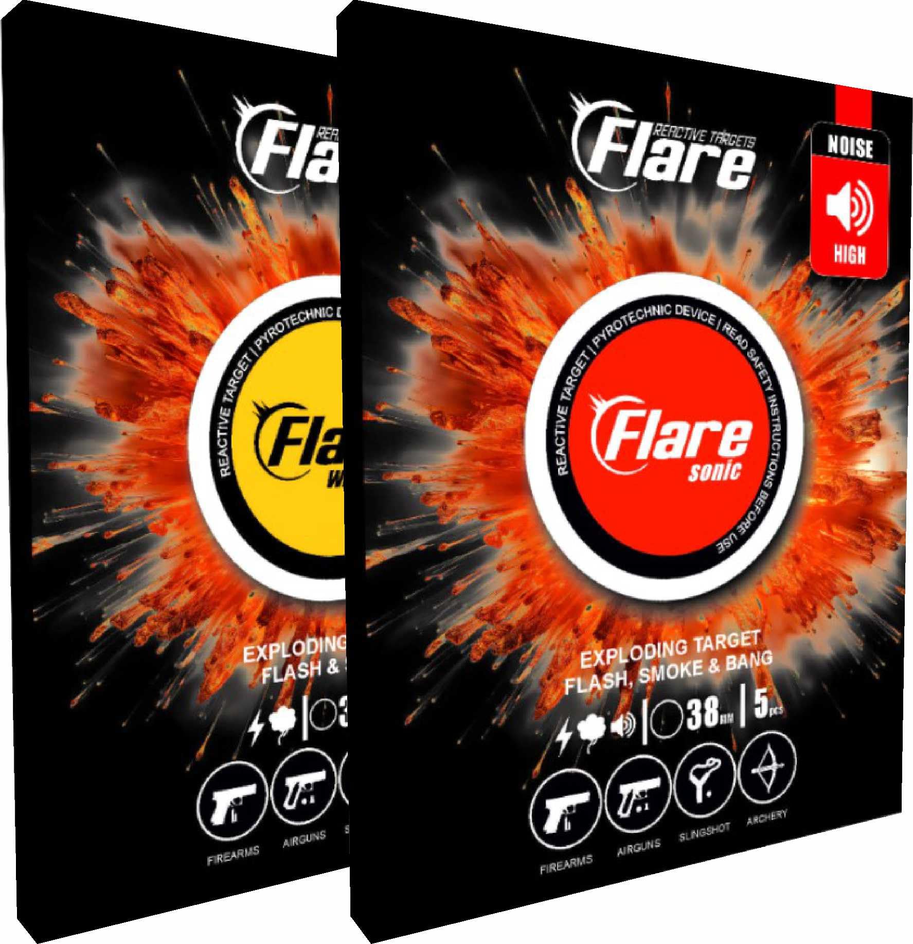 Combo Pack Exploding Target | Flash, Smoke & Bang | Air Rifle Target ...