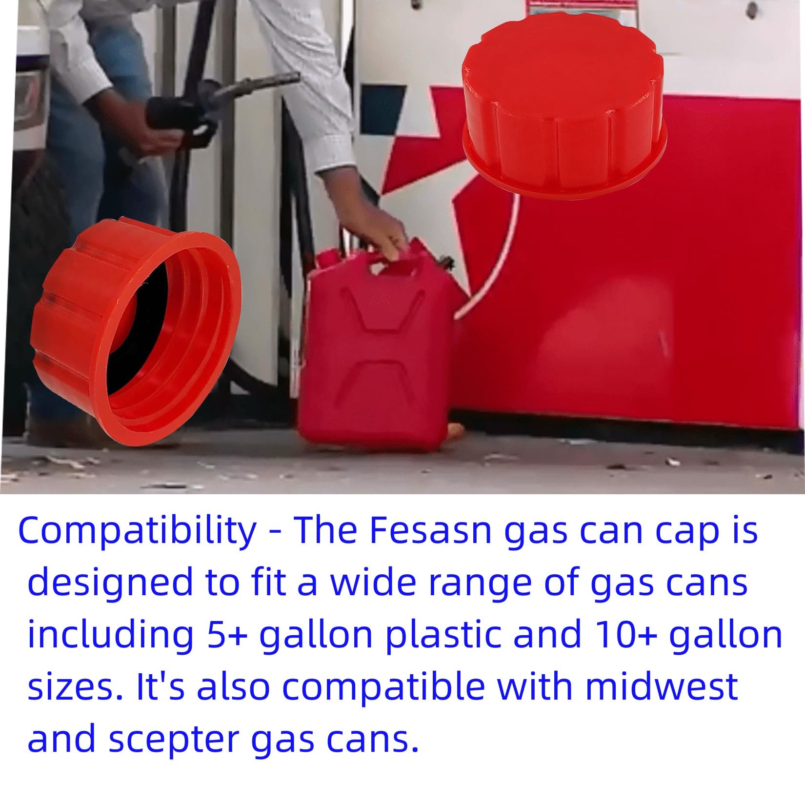 Snapklik.com : Fesasn 5 Gallon Gas Can Cap Replacement
