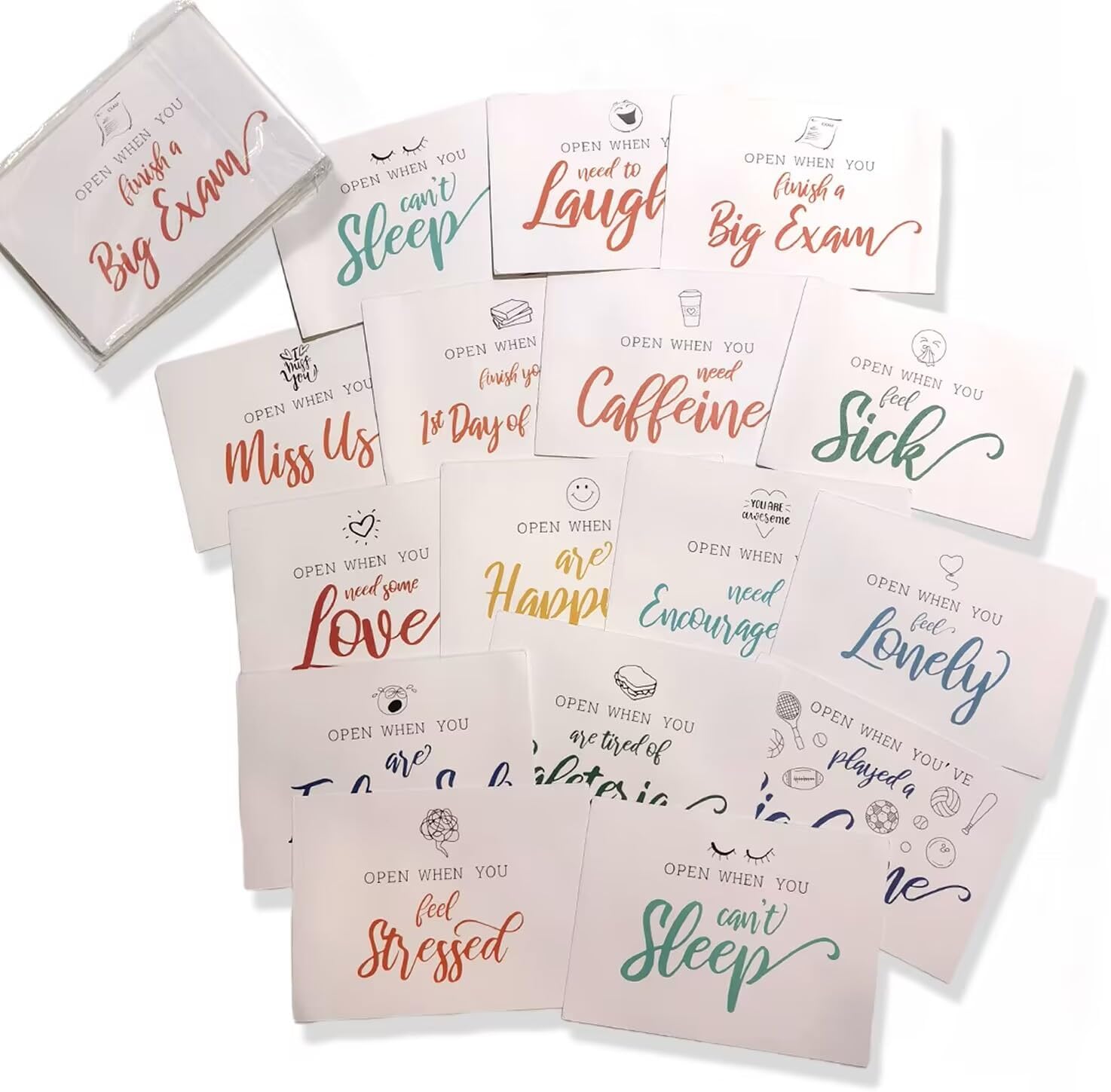 Amazon.com : Open When Envelopes For College Student, 16pcs Open When ...