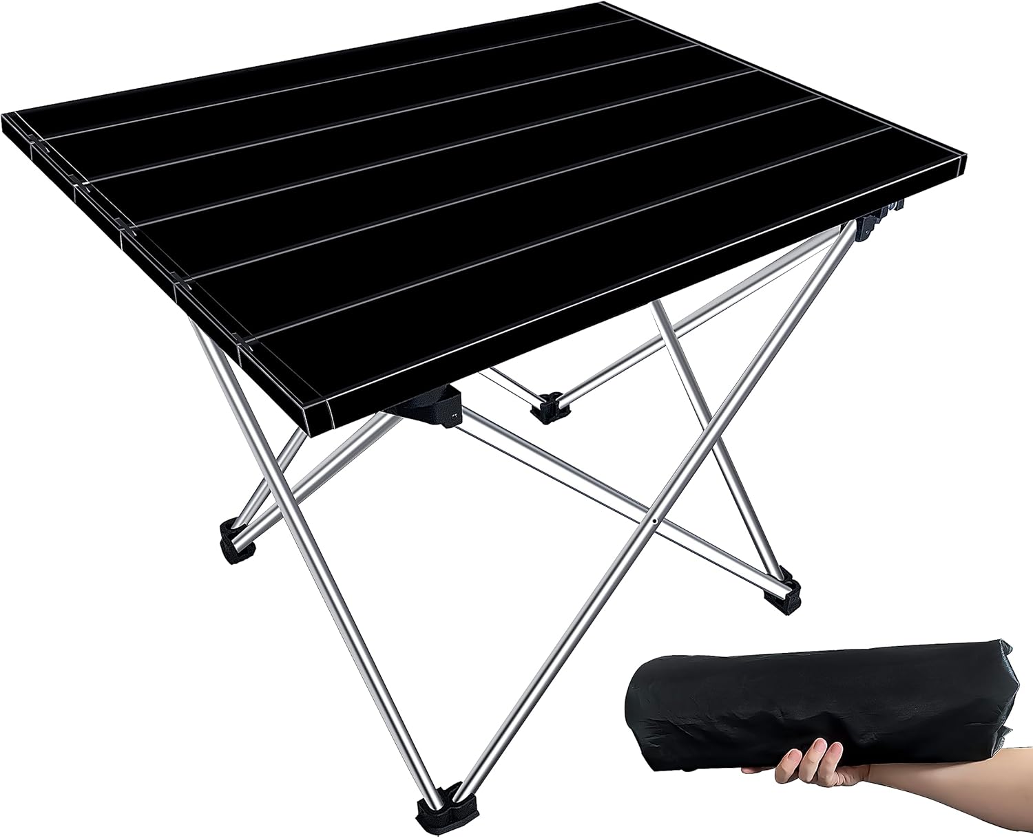 Amazon.com: ZWOKMALL 16" Portable Camping Table with Carry Bag ...