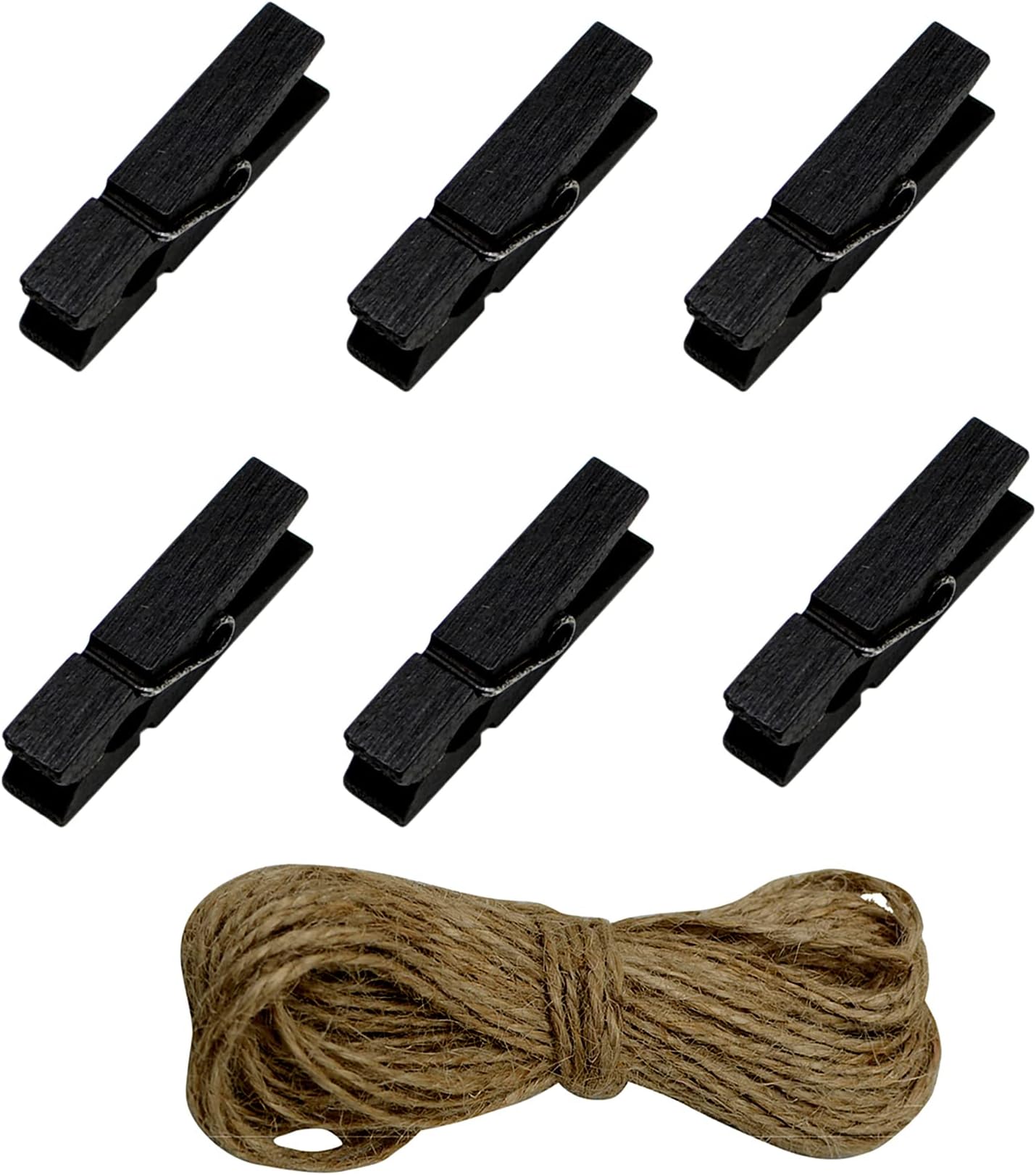 Amazon.com: Topxome 100pcs Mini Colored Spring Wood Clips Clothes Photo ...