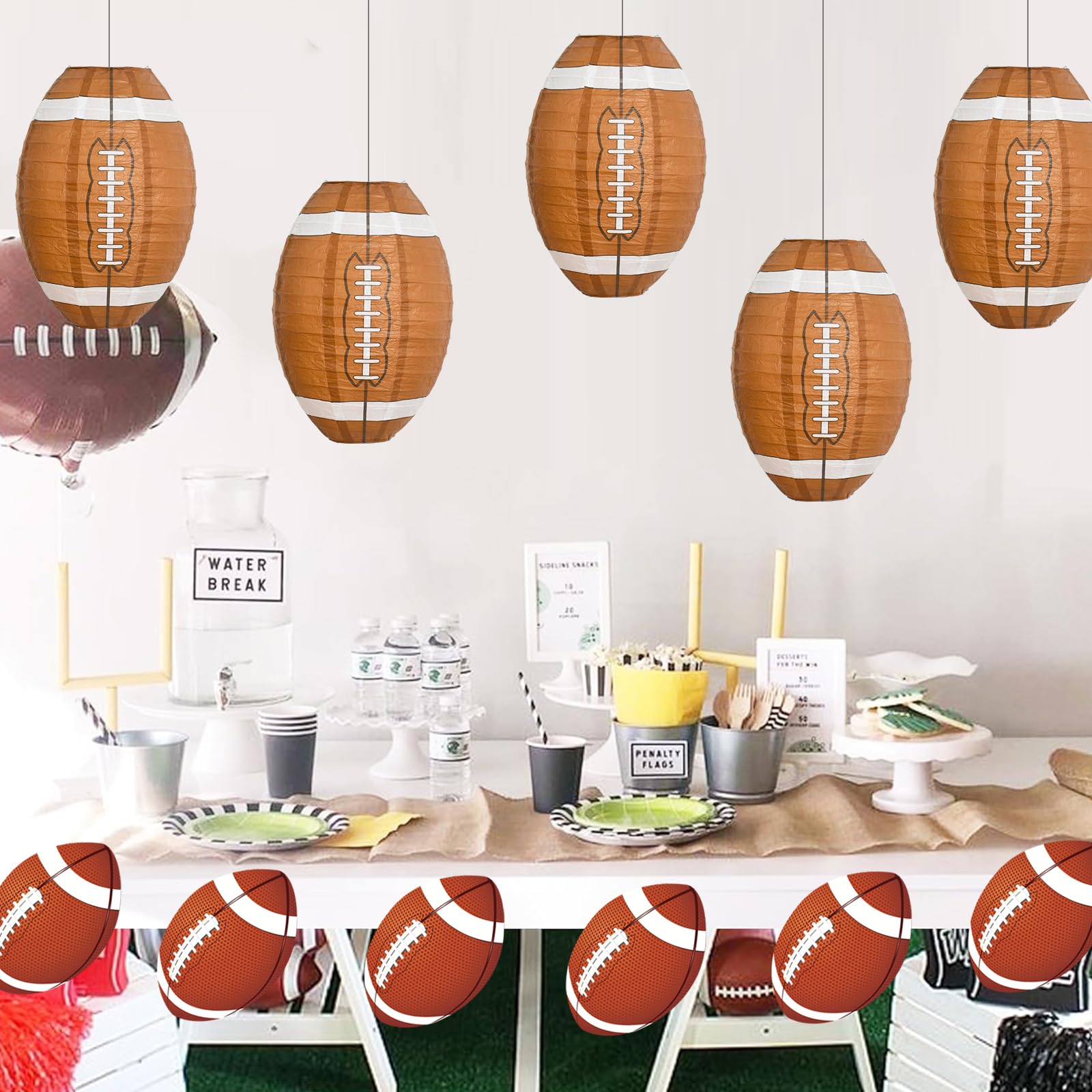 Snapklik.com : BEISHIDA 12-Inch Rugby Paper Lanterns Decorative Chinese ...