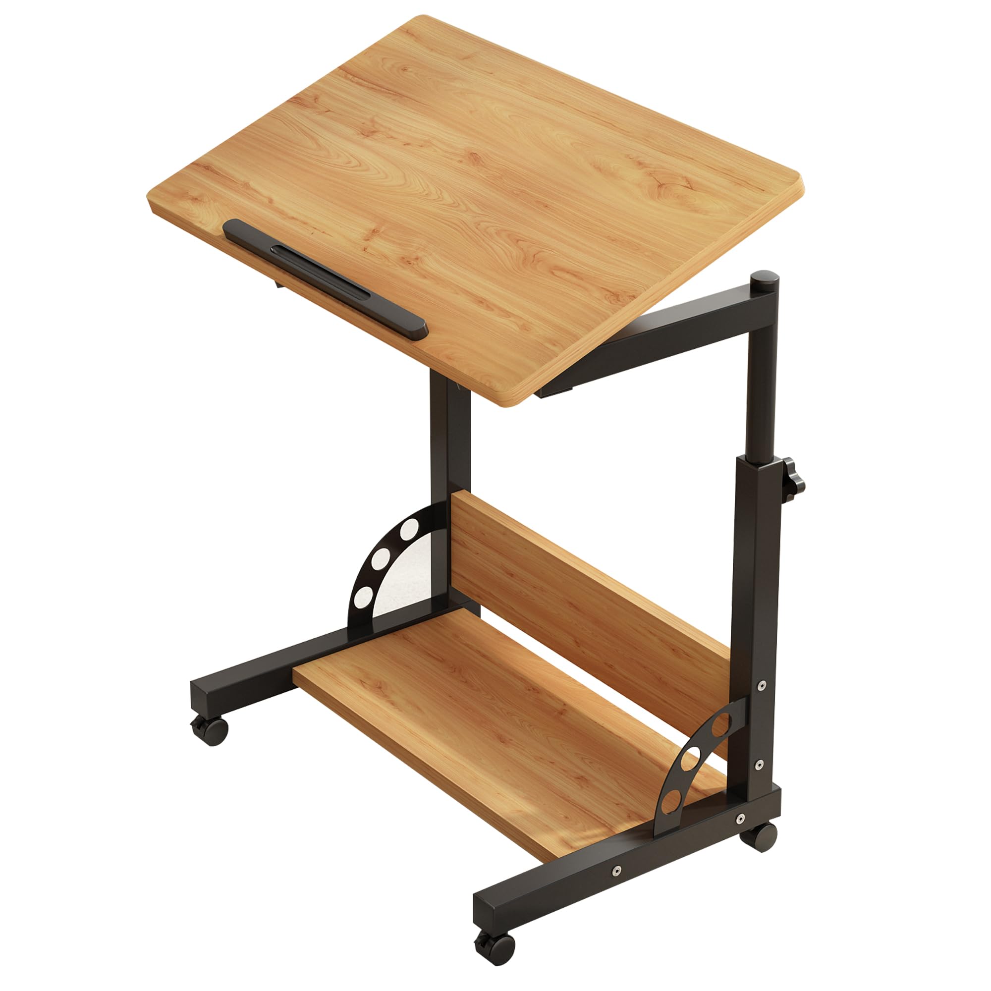 Snapklik.com : TigerDad Tiltable Rolling Laptop Table, Adjustable ...