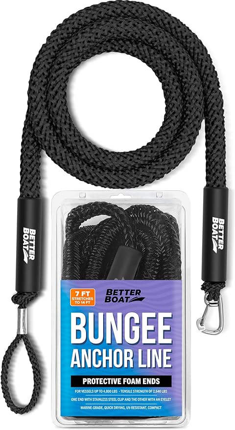 Amazon.com: Bungee Anchor Rope, Elastic Snubber Anchor Line, 7 ft to 14 ...