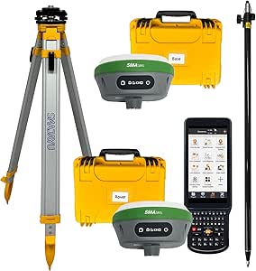 Amazon.com: RTK GNSS Equipo de encuesta Receptor GPS IMU Rover & Base Software de encuesta de ...