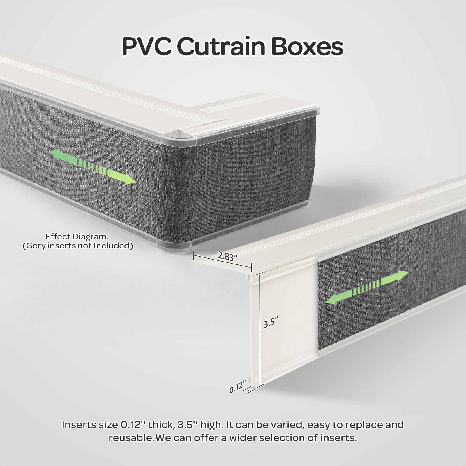 Snapklik.com : PVC Curtain Boxes Vertical Blind Valance Simple Roller Blinds Cornice Board ...