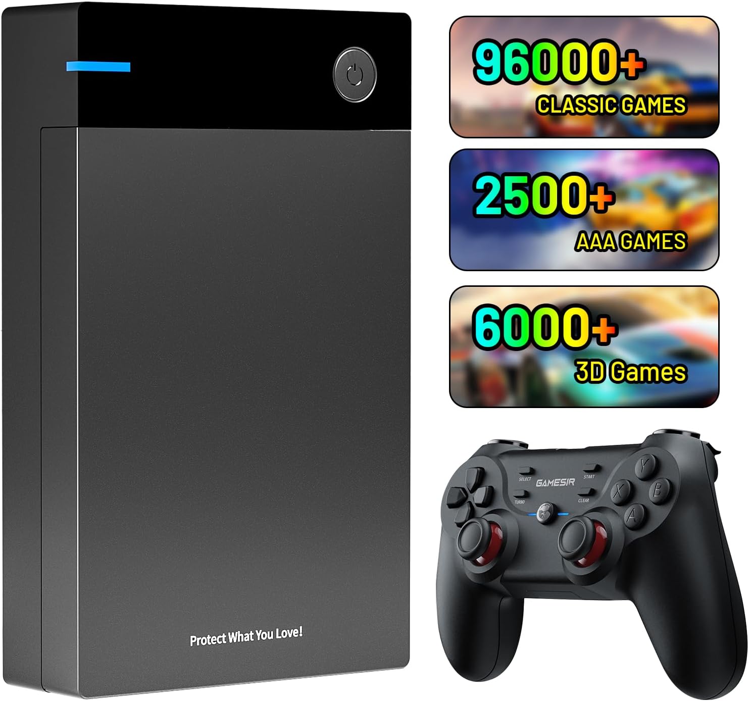 Kinhank 12TB Retro Gaming HDD Hard Drive with 96000+ Games,Retro Game ...