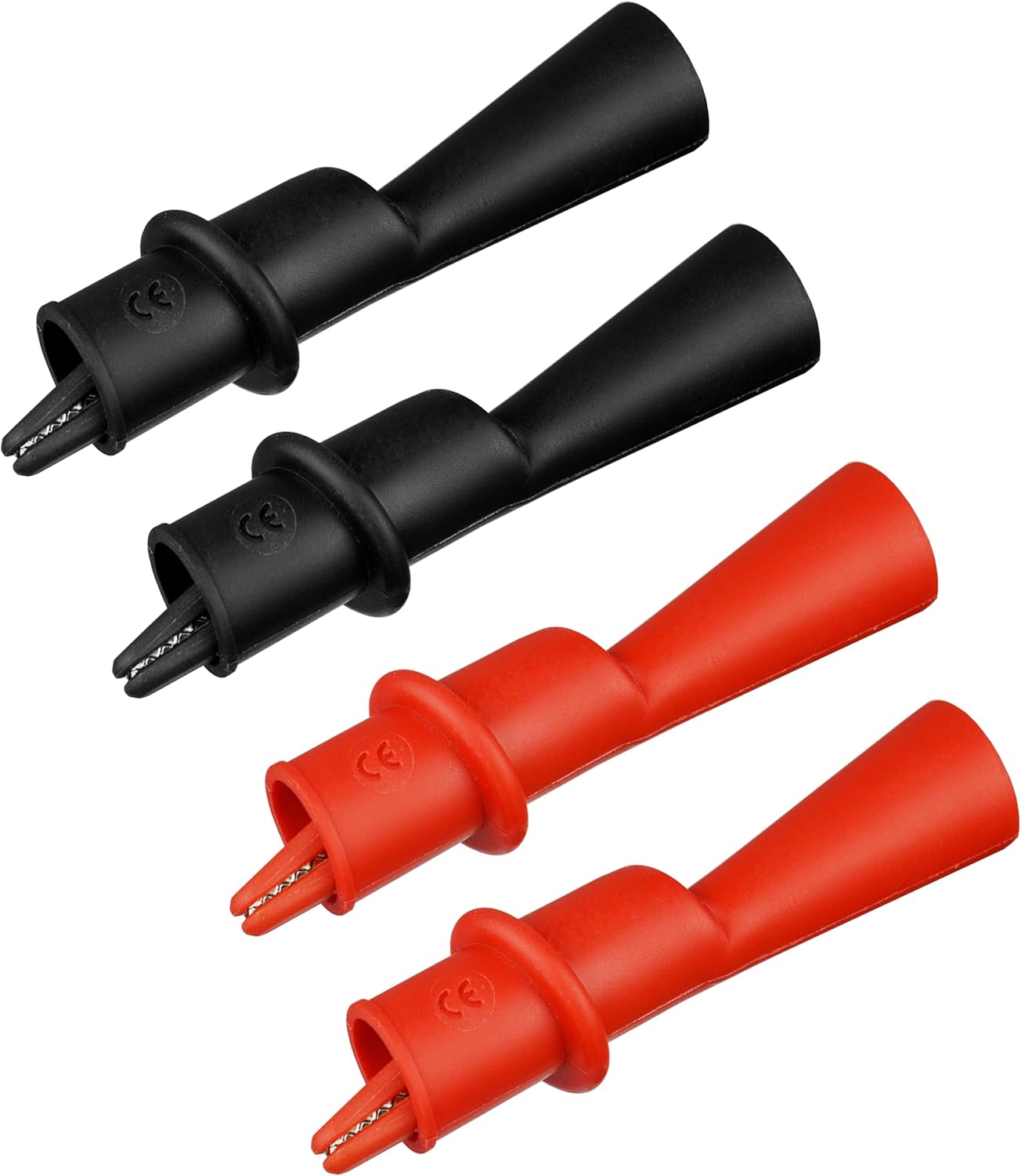 ZIBOO AC175 Threaded Slide-On Alligator Clip Set with Flexible Boots, Compatible with Fluke TL71 ...