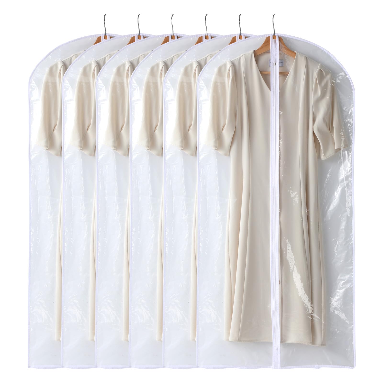 Amazon.com: Perber Garment Bags for Hanging Clothes, 6 PCs All Clear ...