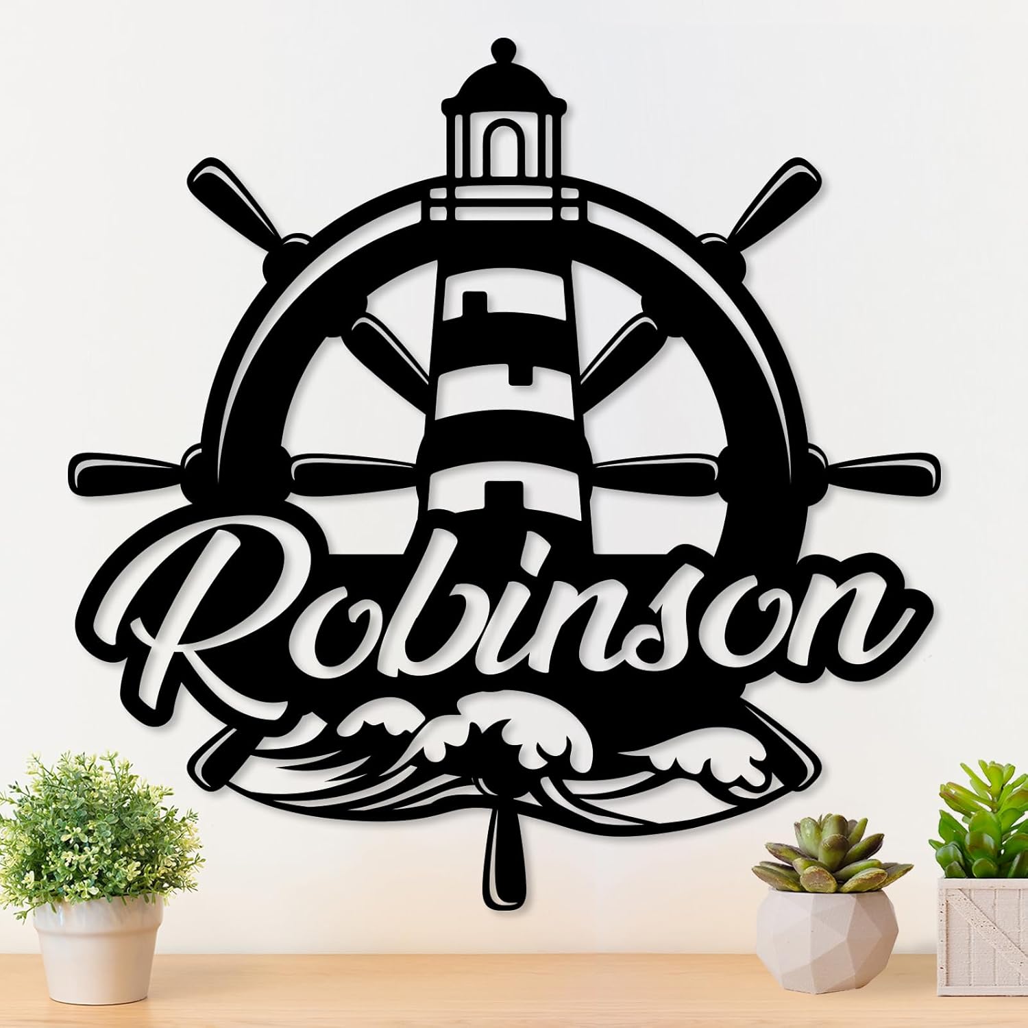 Amazon.com: Personalized Lighthouse Decor, Personalized Last Name ...