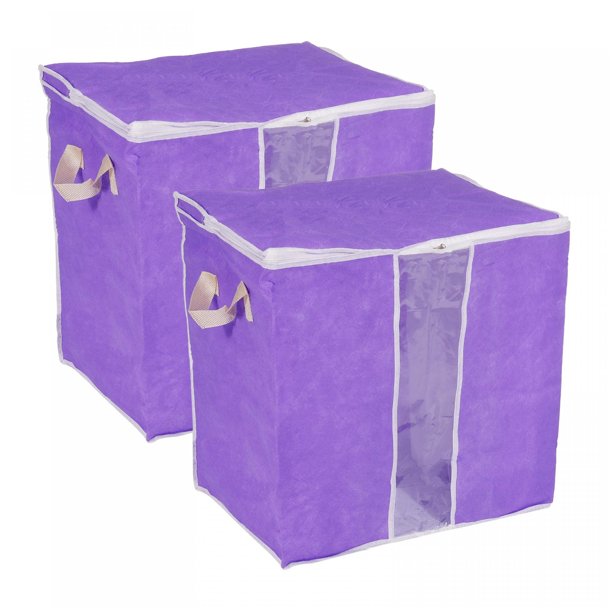 Amazon.com: uxcell Clothes Storage Bag 2pcs Comforters Storage Bags ...