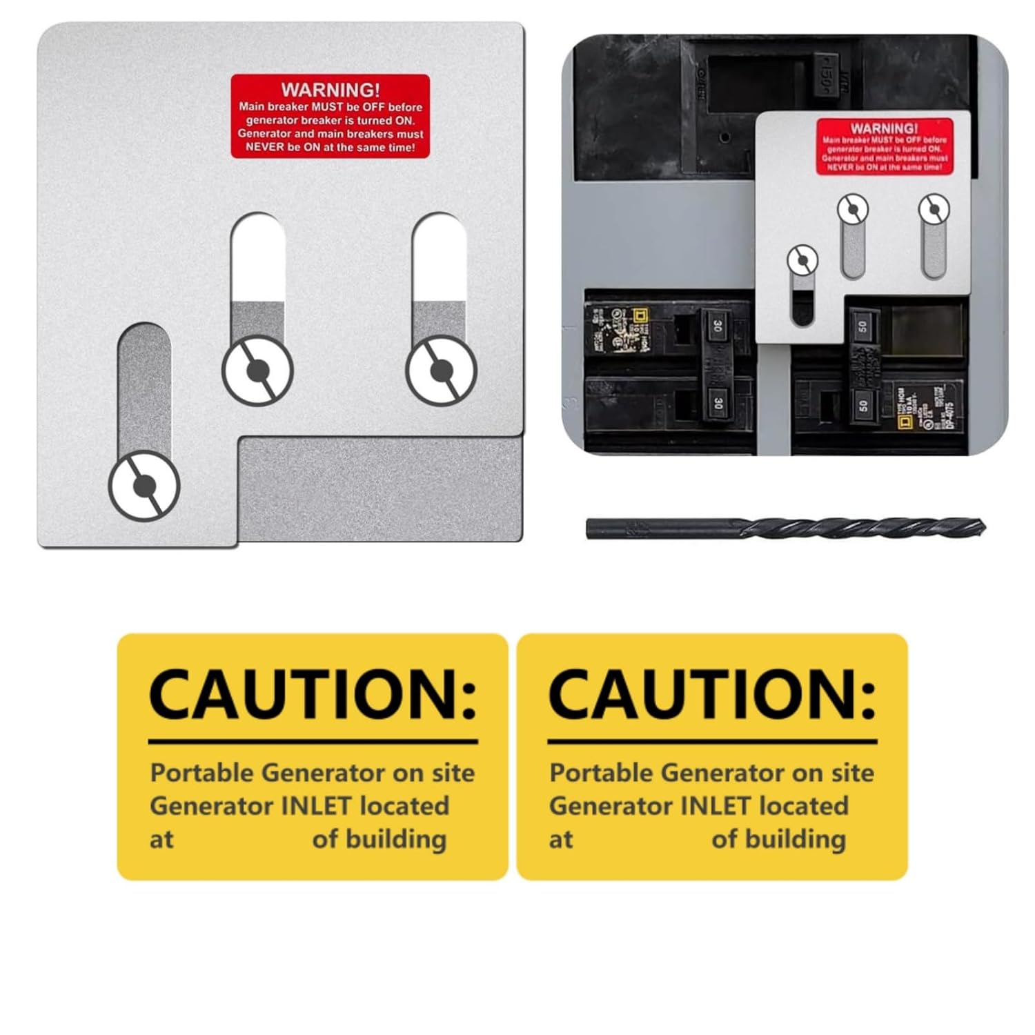 HFDCHBS Generator Interlock Kit Compatible with Square D QO or Homeline ...