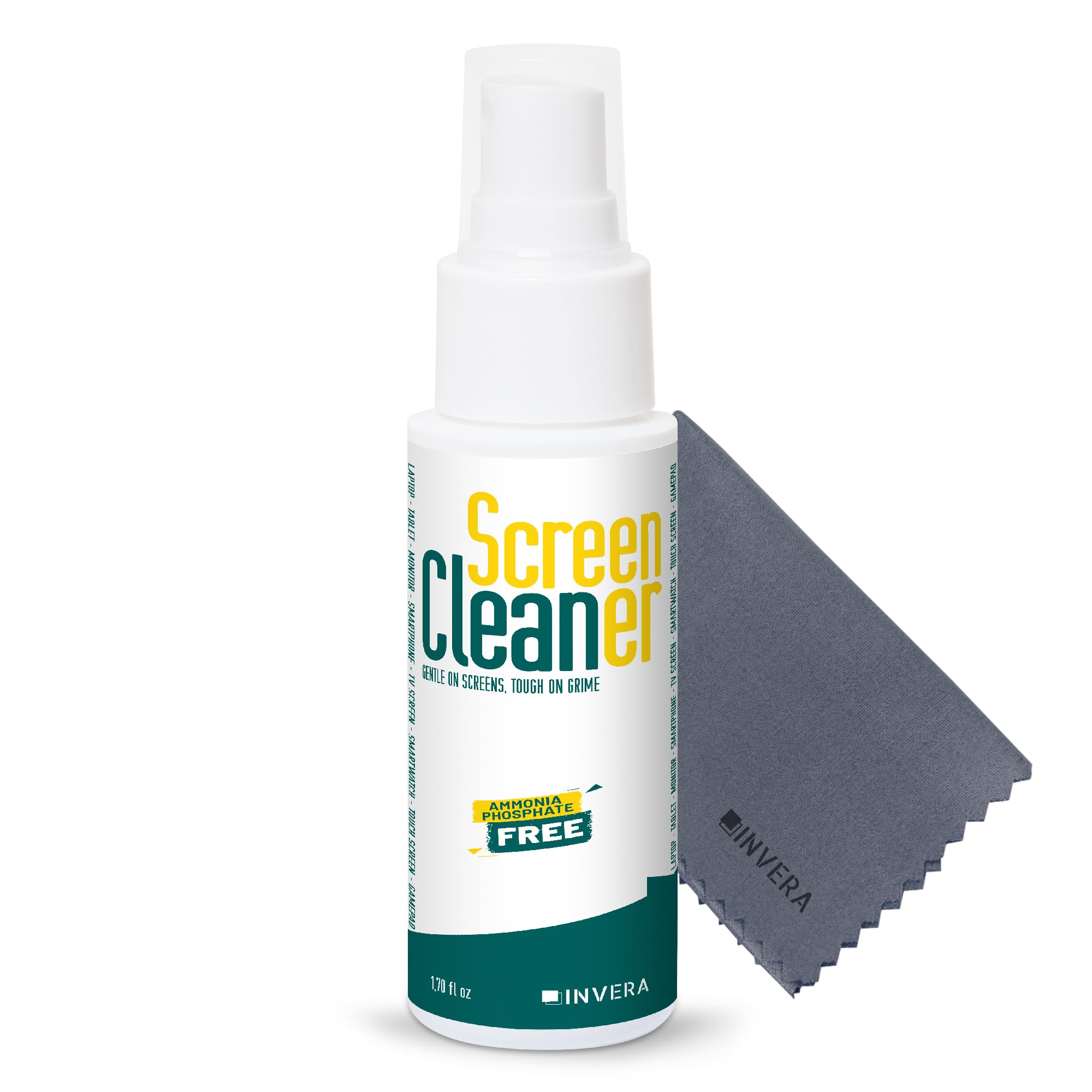 Screen Cleaner Spray with Microfiber Cloth, Laptop Cleaner, TV Screen ...