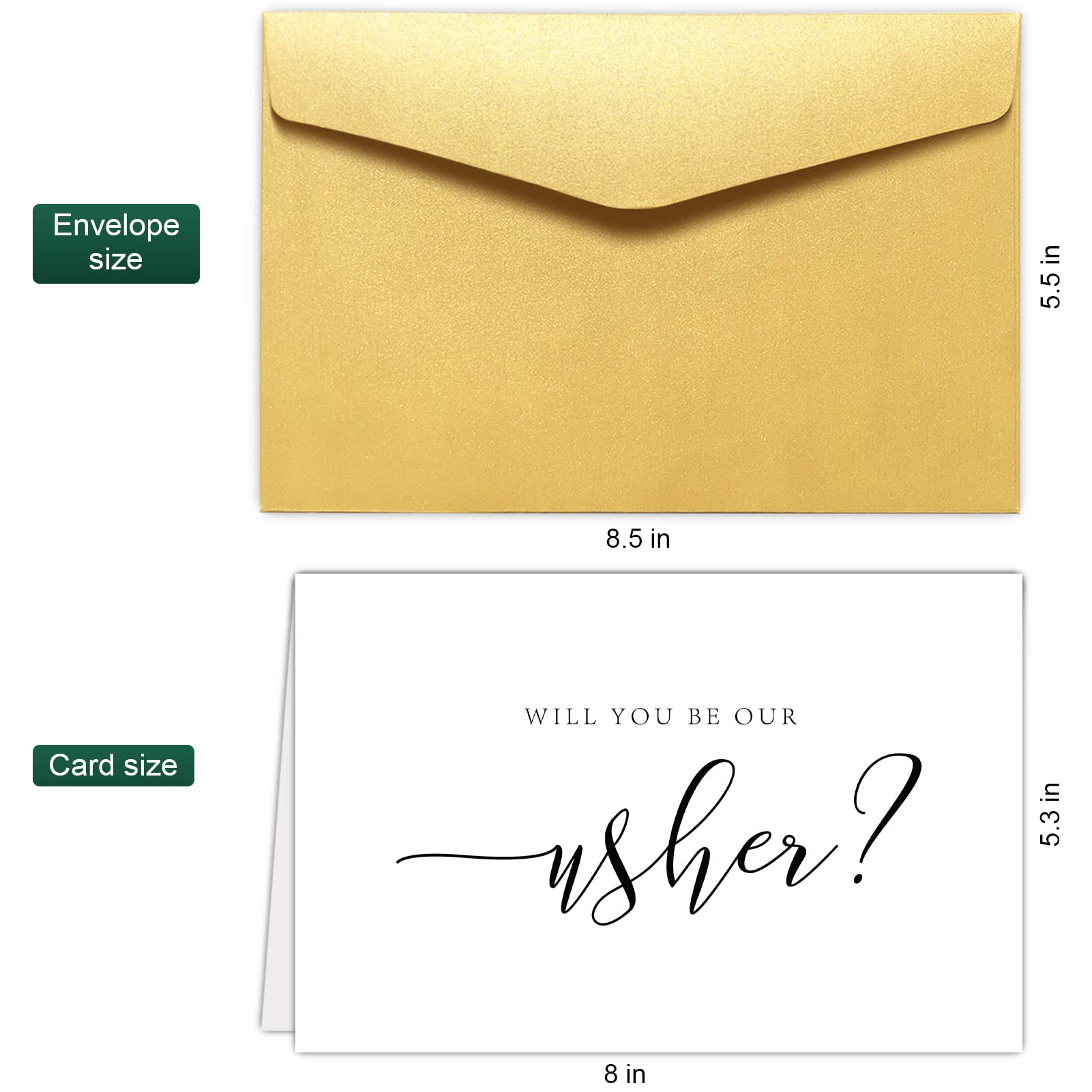 Snapklik.com : Will You Be Our Usher Card, Usher Proposal Card, Wedding ...