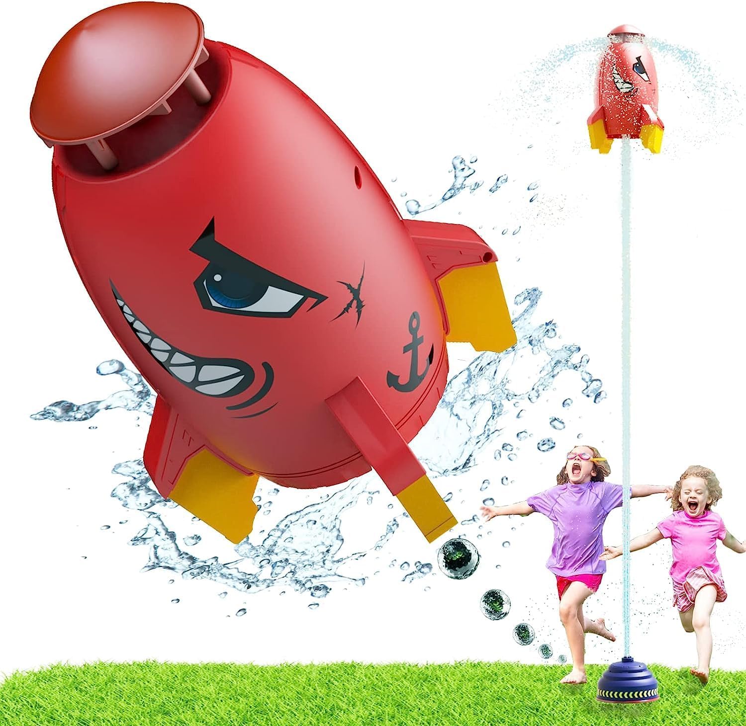 Splash Rocket Toys Rocket Launcher for Kids Outdoor Water Play Rocket ...