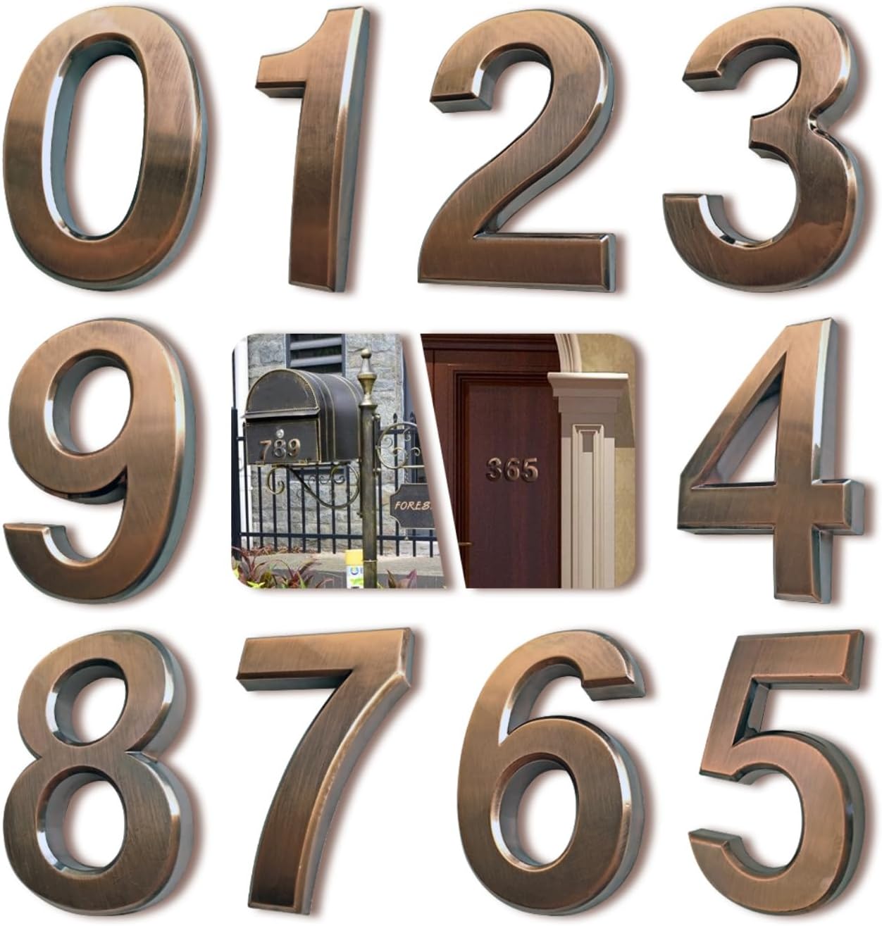 Amazon.com: HopeWan 3 Inch Plastic House Numbers, Self Stick Address ...