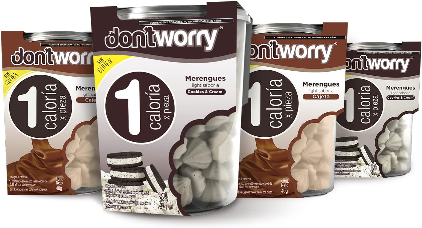 Don't Worry Merengues Snack saludable, Sin Gluten, Sin Grasa, Sin Culpa ...