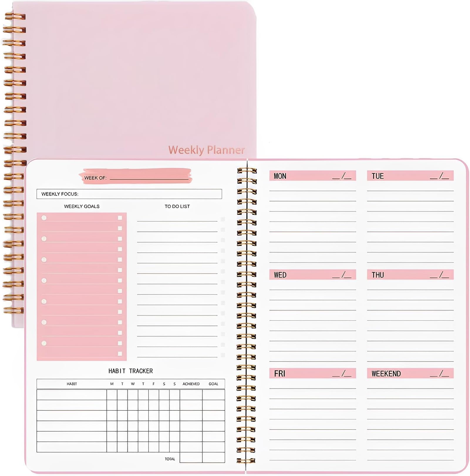 MORJCG Weekly Planner, To Do List Notebook, Planner Notebook, Weekly ...