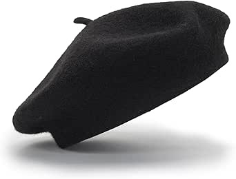 Classic French Beret Hat for Kids - Elegent Black Wool Beret for Party ...