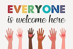 Amazon.com: Minitowz Everyone Is Welcome here poster Diversity Posters ...