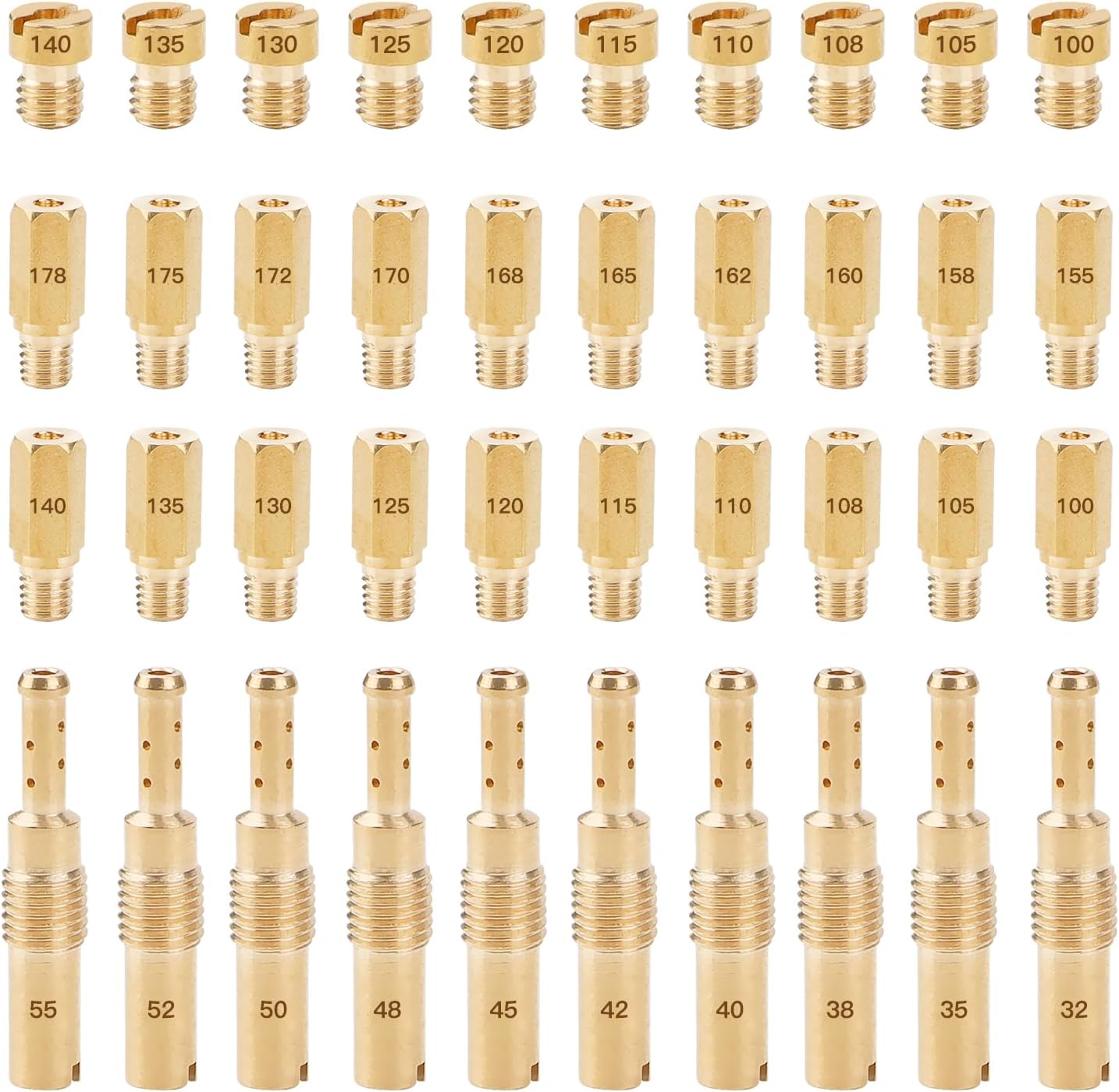 Amazon.com: Carburetor Main Jet Slow Pilot Jet 40PCS for Keihin OKO ...