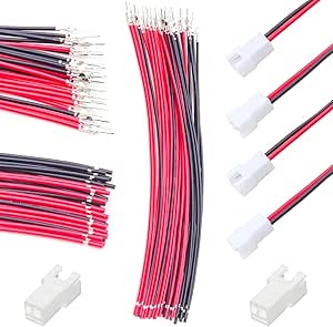 Amazon.com: Kidisoii XH 2.54mm JST Female Connector with 22AWG Pre-Crimped Wire,JST XHP-2,2/3/4 ...