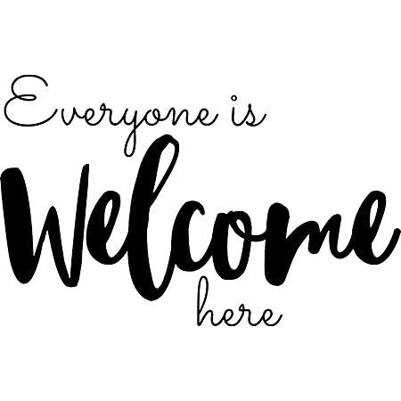 Amazon.com: My Vinyl Story LARGE Hello and Welcome Office Decor Wall ...