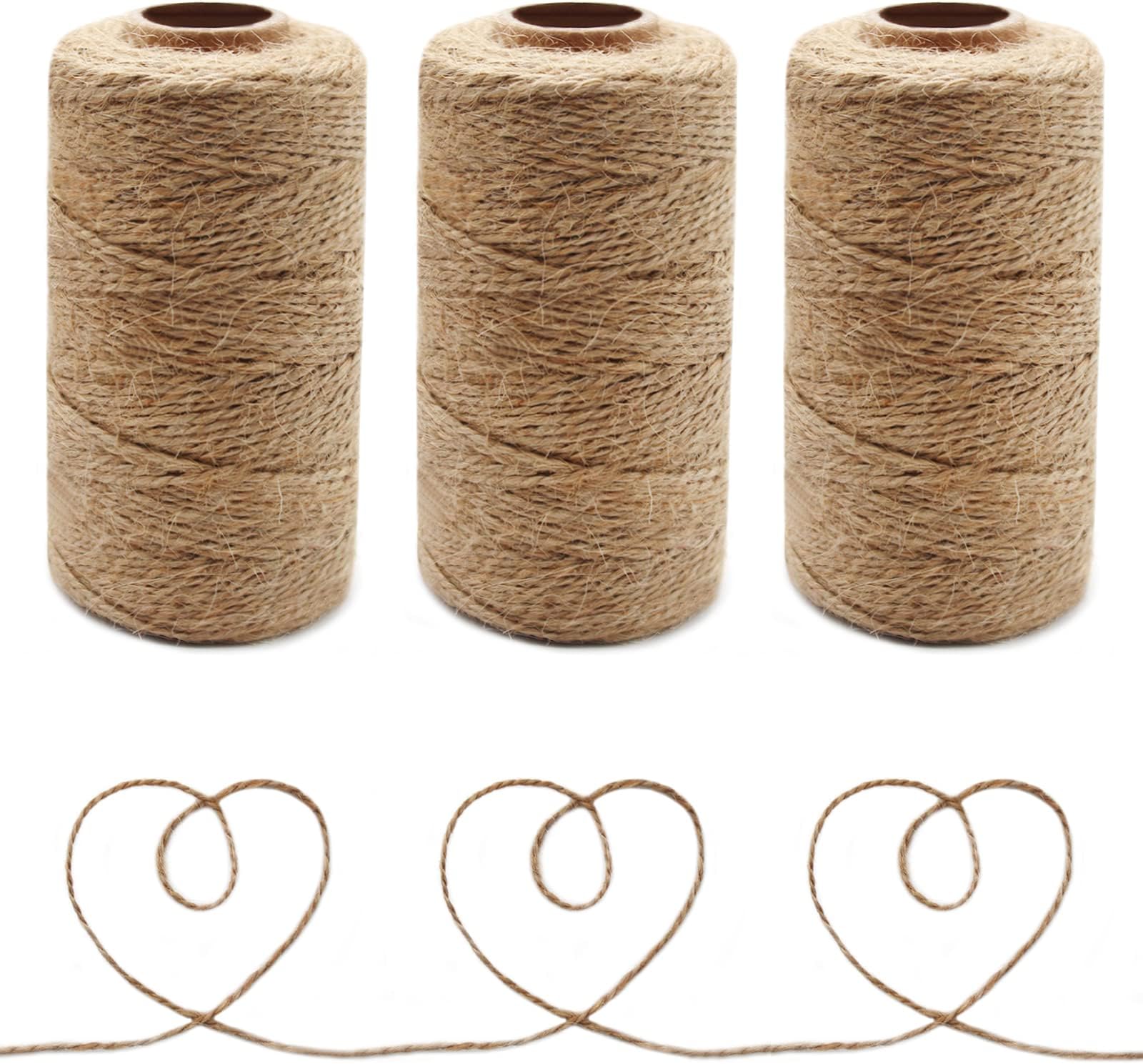 Amazon.com: Anvin 984 Feet Cotton Twine Natural Jute Twine Packing ...