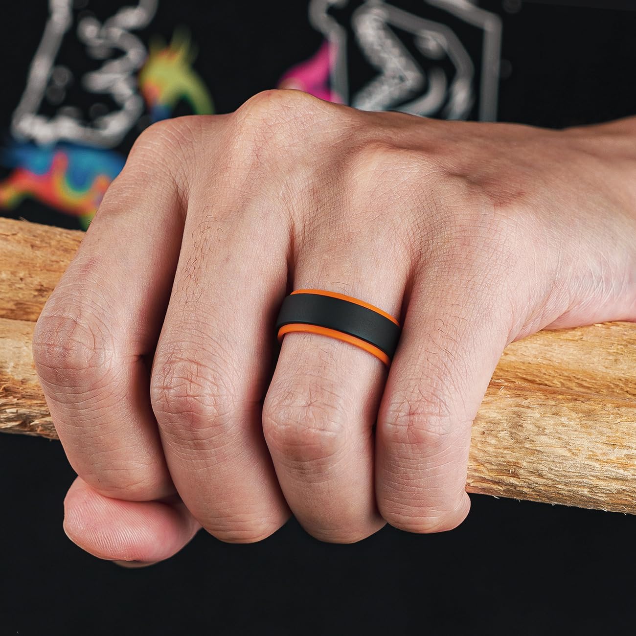 Snapklik.com : Egnaro Silicone Rings For Men 1/4/5/6/7 Multipack Of ...