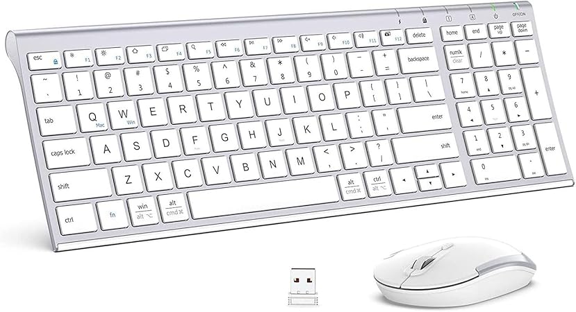 Amazon.com: iClever GK03 Wireless Keyboard and Mouse Combo - 2.4G Portable Wireless Keyboard ...