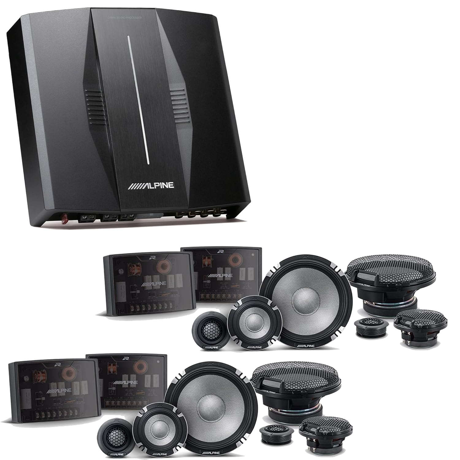 Amazon.com: Alpine PXE-C80-88 OPTIM8 8-Channel Hi-Res Digital Sound Processor Amplifier w/ (2 ...