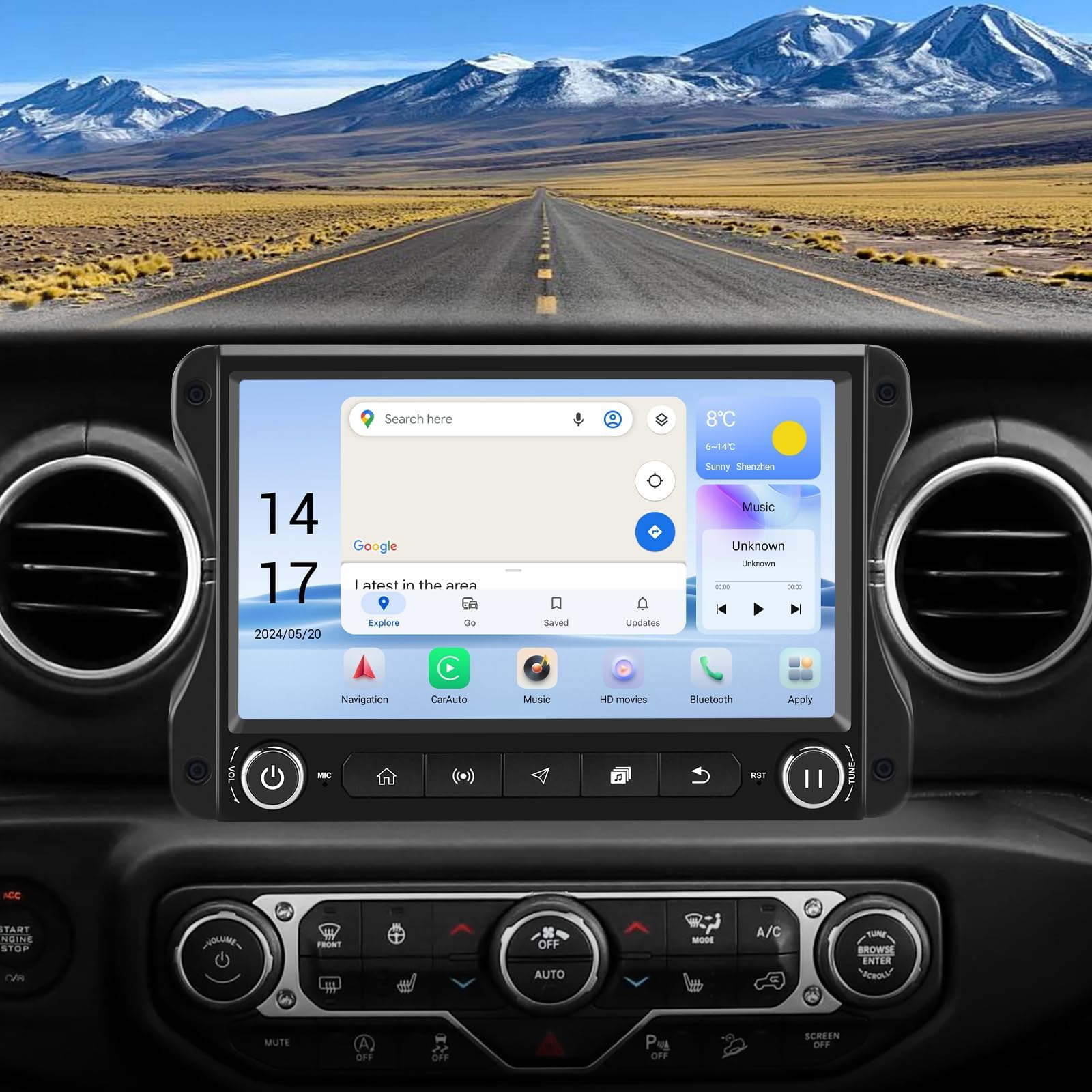 Amazon.com: Car Stereo [4GB+64GB] for Jeep Wrangler JL & Gladiator JT ...