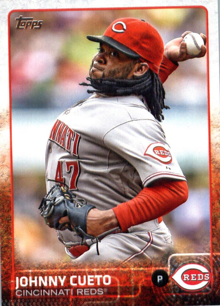Amazon.com: 2015 Topps Baseball Card #375 Johnny Cueto : Collectibles ...